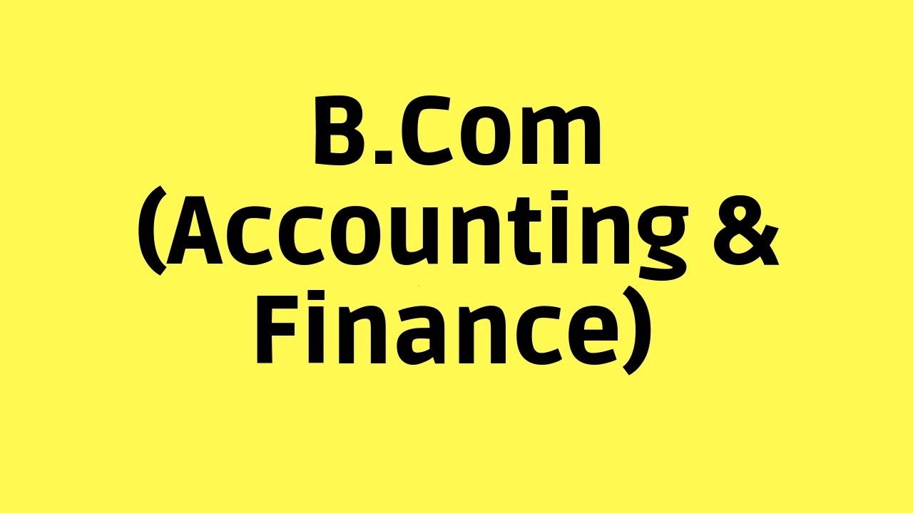 BCom Accounting And Finance IIMT Group Of Colleges